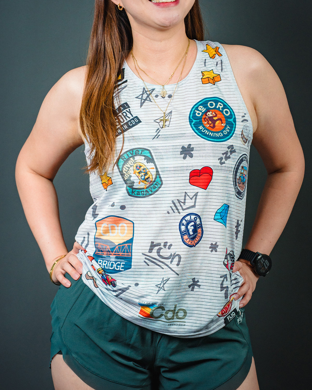CGY Streetville Singlet White - FLIQ Athletics